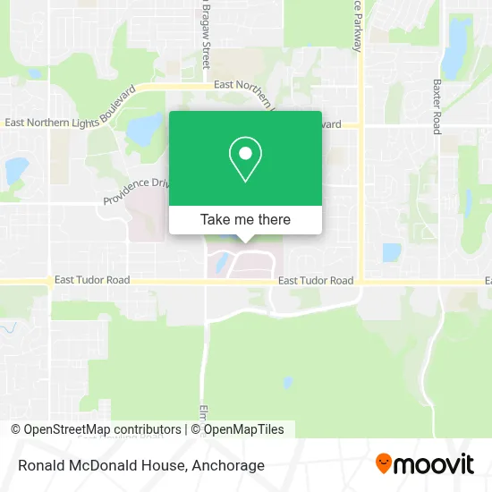 ¿Cómo llegar a Ronald McDonald House en Anchorage en autobús?