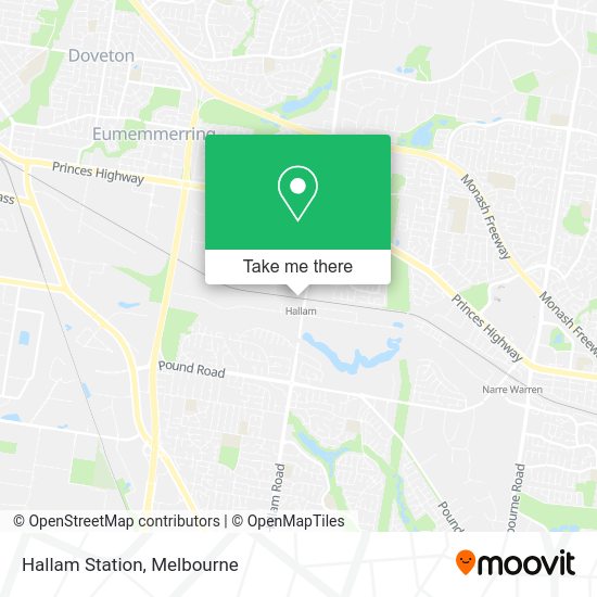 How to Get to Hallam Station in Melbourne by Bus or Train?