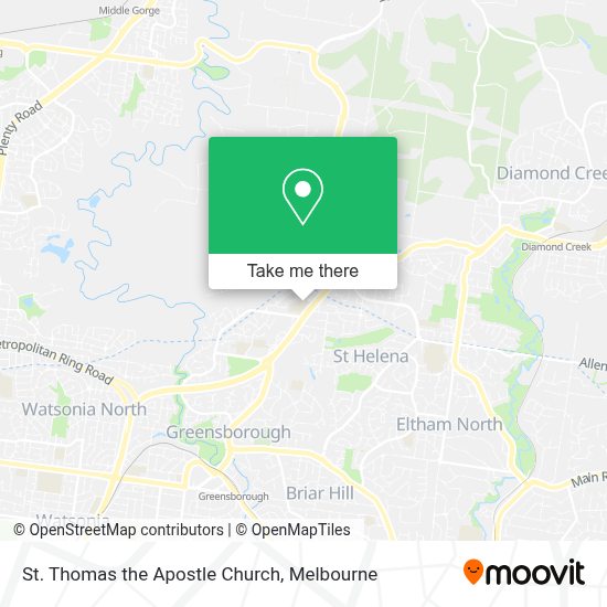 How to Get to St. Thomas the Apostle Church in Greensborough by Bus or ...