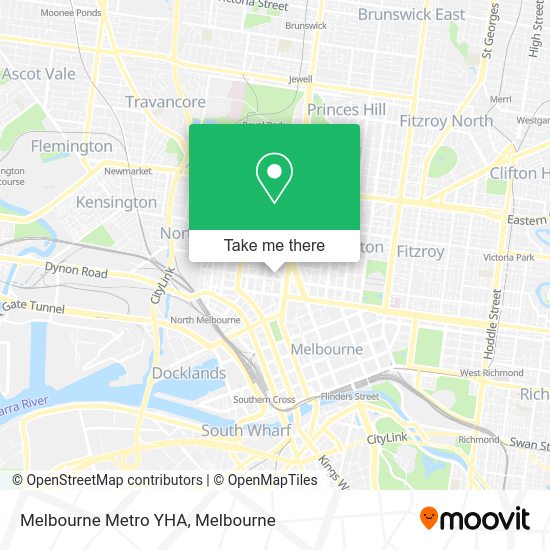 How to Get to Melbourne Metro YHA in North Melbourne by Bus, Train or Tram?