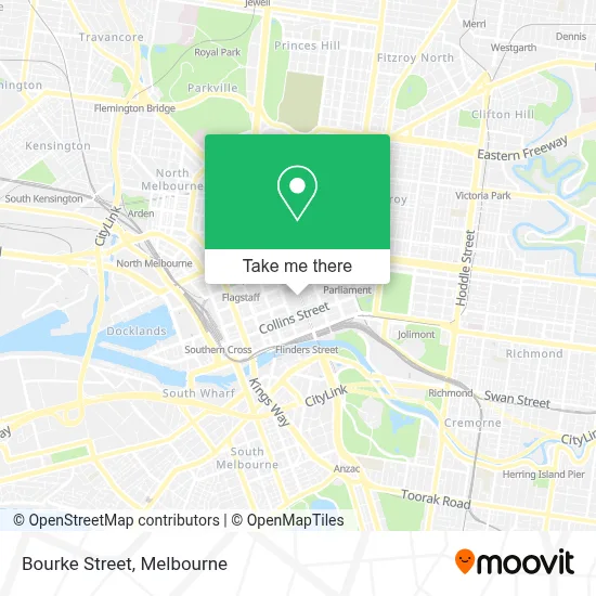 How to Get to Bourke Street in Melbourne by Bus, Train or Tram?