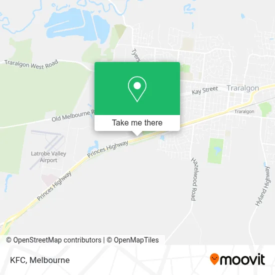 How to Get to KFC in Traralgon by Bus or Train?