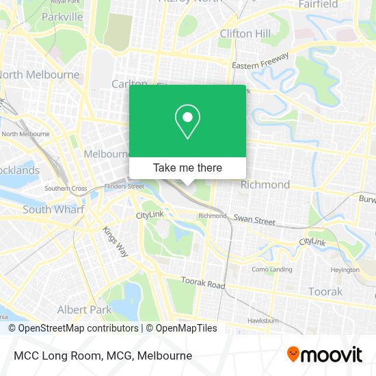 How to Get to MCC Long Room, MCG in East Melbourne by Train, Bus or Tram?