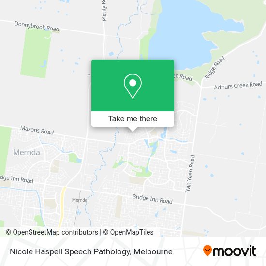 How to Get to Nicole Haspell Speech Pathology in Doreen by Bus or Train?