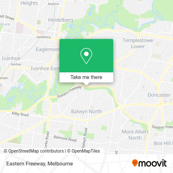 How to Get to Eastern Freeway in Bulleen by Bus, Train or Tram?