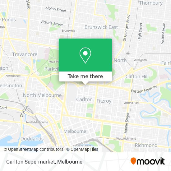 How to get to Carlton Supermarket by bus, tram or train?