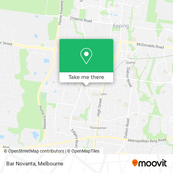 How to get to Bar Novanta in Lalor by Bus or Train?