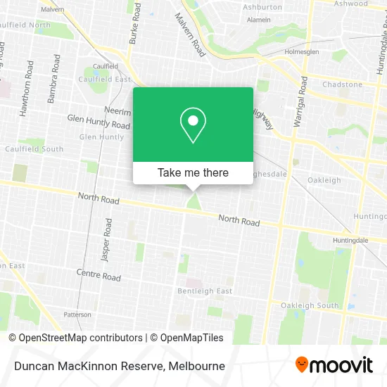 How to Get to Duncan MacKinnon Reserve in Murrumbeena by Bus, Train or ...