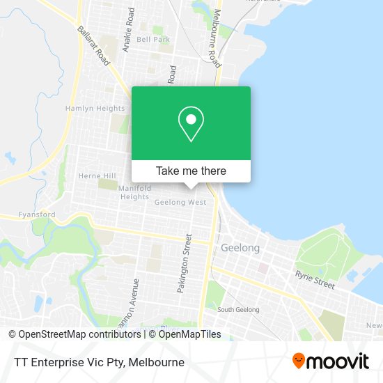 How to Get to TT Enterprise Vic Pty in Geelong West by Bus or Train?