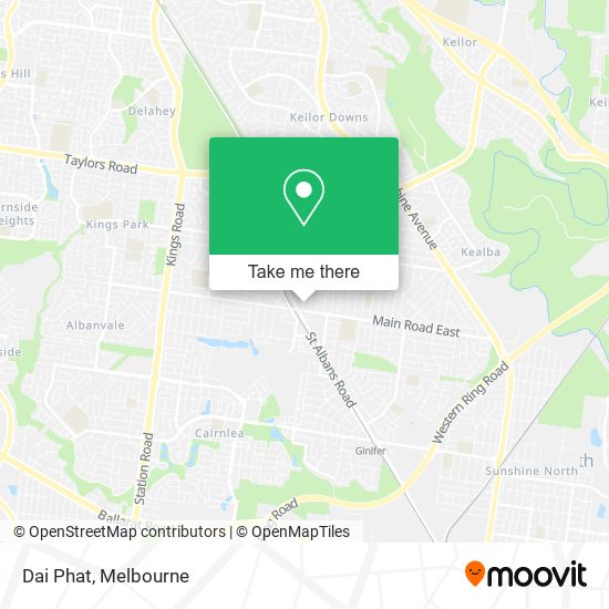 How to get to Dai Phat in St Albans by train or bus?
