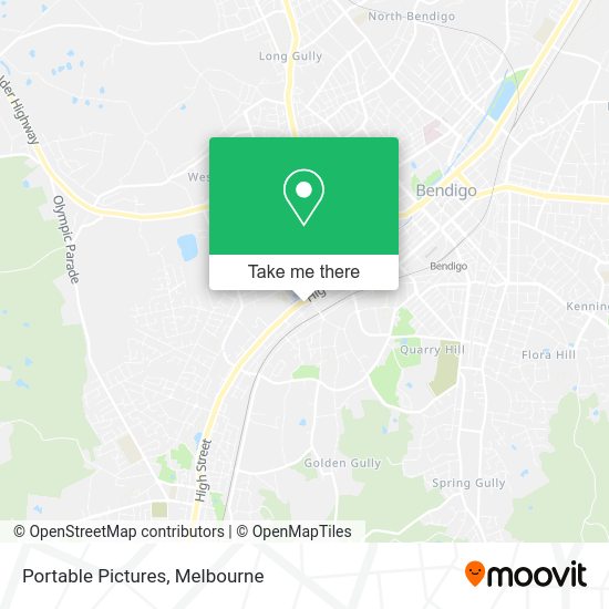 How to get to Portable Pictures in Golden Square by train or bus?