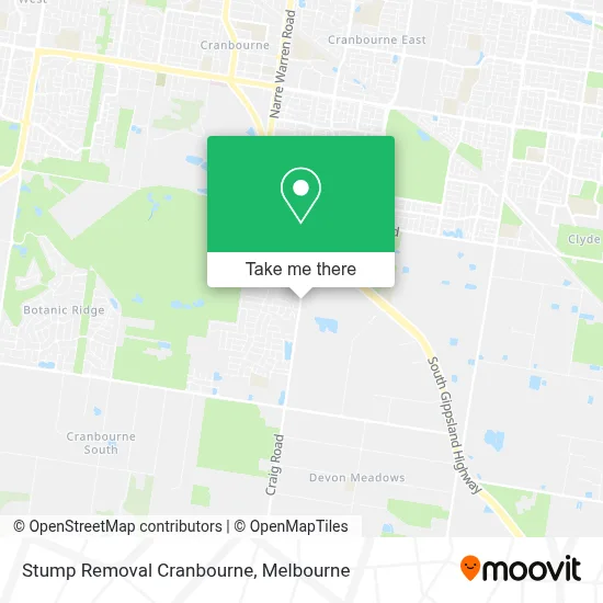 How to Get to Stump Removal Cranbourne in Devon Meadows by Bus?