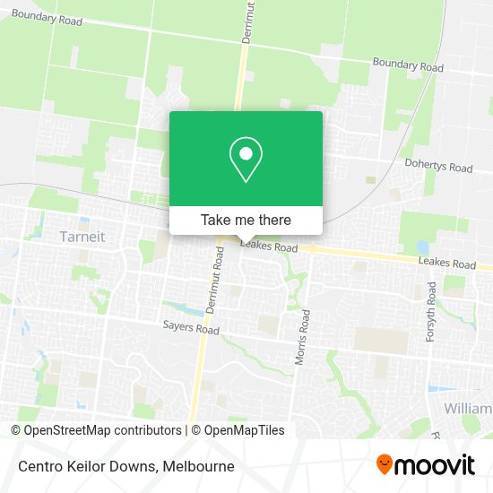 How to get to Centro Keilor Downs in Tarneit by bus or train?