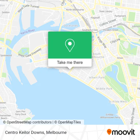 How to Get to Centro Keilor Downs in Port Melbourne by Bus, Train or Tram?