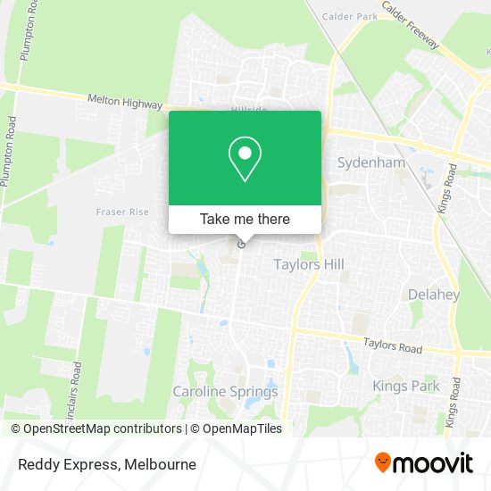 How to get to Reddy Express in Taylors Hill by bus or train?