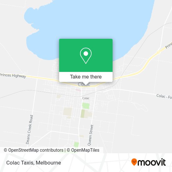 How to get to Colac Taxis by bus or train?