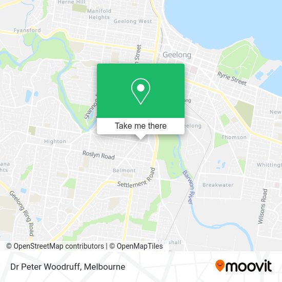 How to Get to Dr Peter Woodruff in Belmont by Bus or Train?