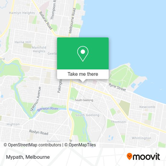 How to get to Mypath in Geelong by bus or train?