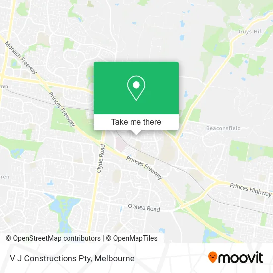 How to Get to V J Constructions Pty in Berwick by Bus or Train?