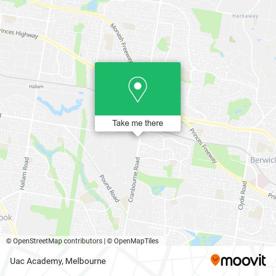 How to get to Uac Academy in Narre Warren by bus or train?