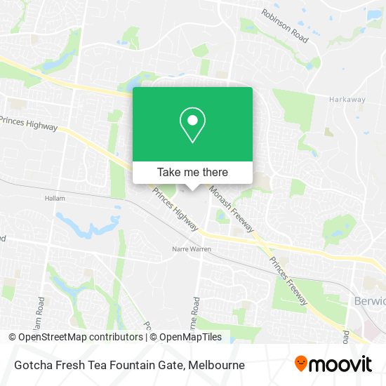 How to get to Gotcha Fresh Tea Fountain Gate in Narre Warren by bus or ...