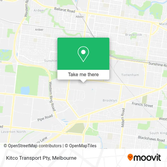 How to Get to Kitco Transport Pty in Sunshine West by Bus, Train or Tram?