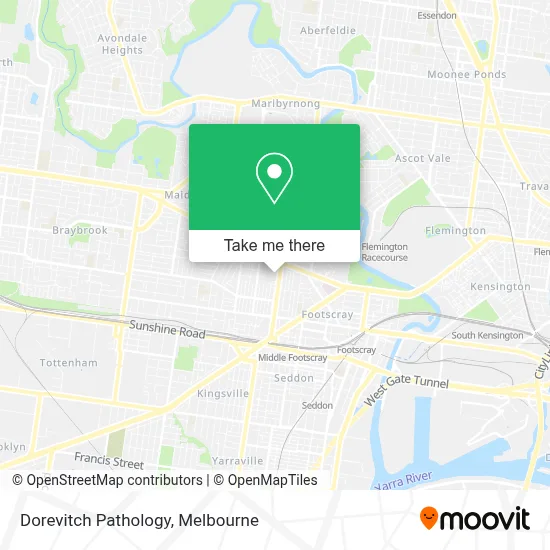 How to Get to Dorevitch Pathology in Footscray by Bus, Train or Tram?