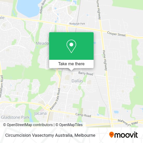 How to get to Circumcision Vasectomy Australia in Coolaroo by bus or train?