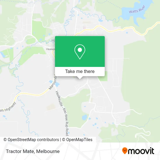 How to Get to Tractor Mate in Healesville by Bus or Train?
