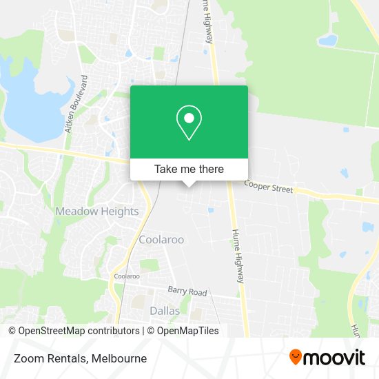 How to get to Zoom Rentals in Campbellfield by bus or train?