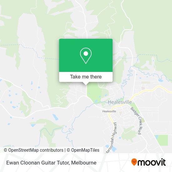How to Get to Ewan Cloonan Guitar Tutor in Healesville by Bus?