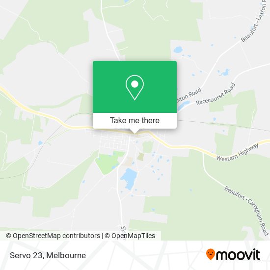 How to get to Servo 23 in Beaufort by train or bus?