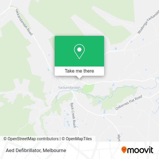 How to get to Aed Defibrillator in Yackandandah by bus?