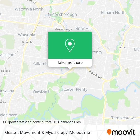 How to get to Gestalt Movement & Myotherapy in Lower Plenty by bus or ...