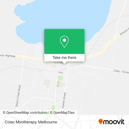 How to get to Colac Myotherapy by bus or train?