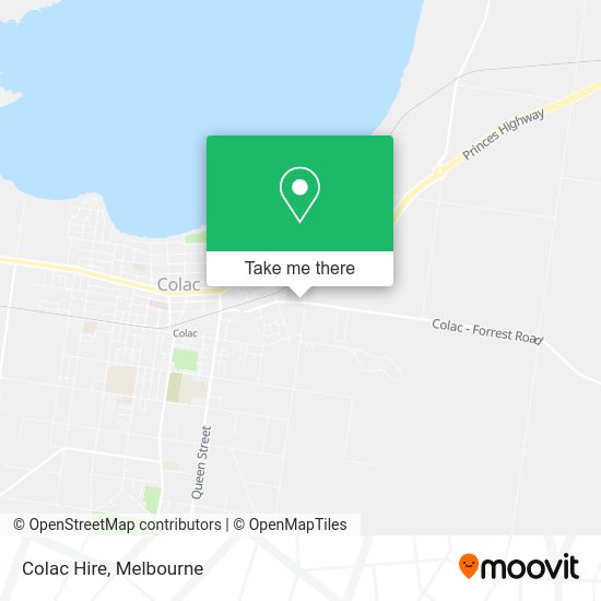How to get to Colac Hire by bus or train?