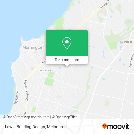 How to get to Lewis Building Design in Mornington by bus?