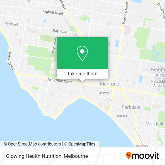 How to Get to Glowing Health Nutrition in Mentone by Bus, Train or Tram?