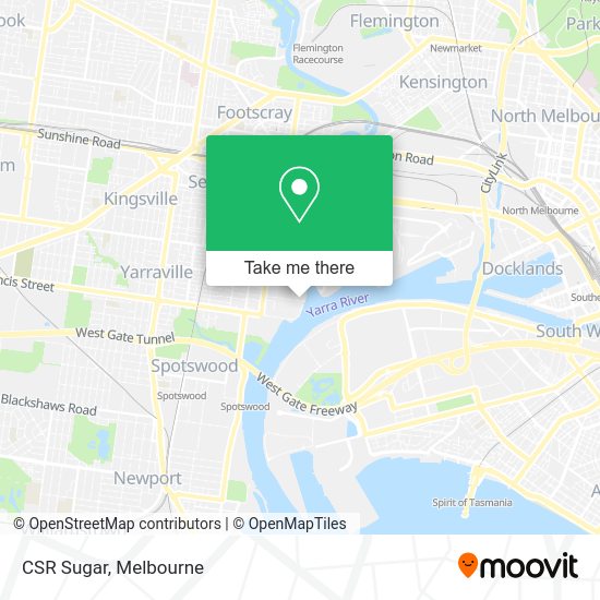 How to Get to CSR Sugar in Yarraville by Train, Bus or Tram?