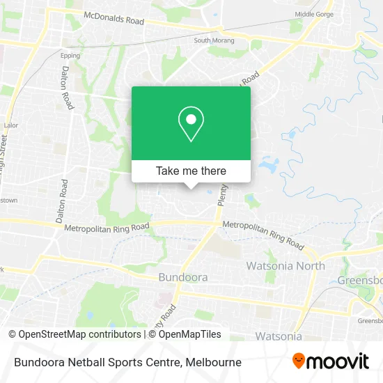 How to Get to Bundoora Netball Sports Centre by Bus, Train or Tram?