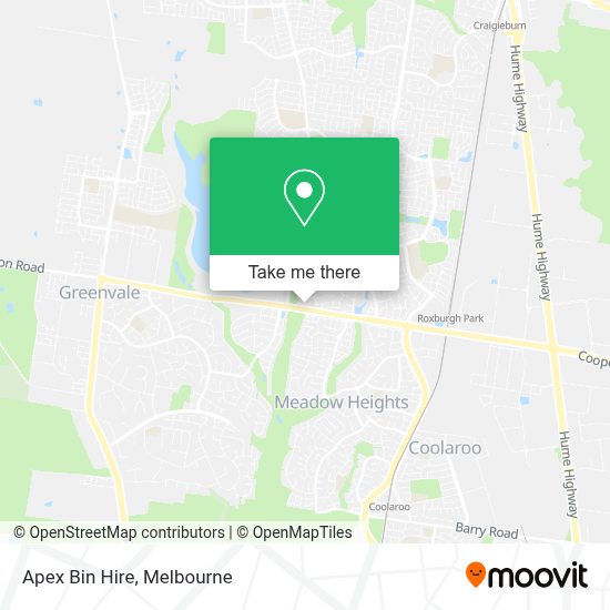 How to Get to Apex Bin Hire in Roxburgh Park by Bus or Train?