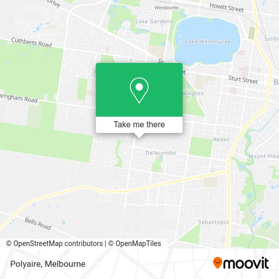 How to get to Polyaire in Delacombe by bus or train?