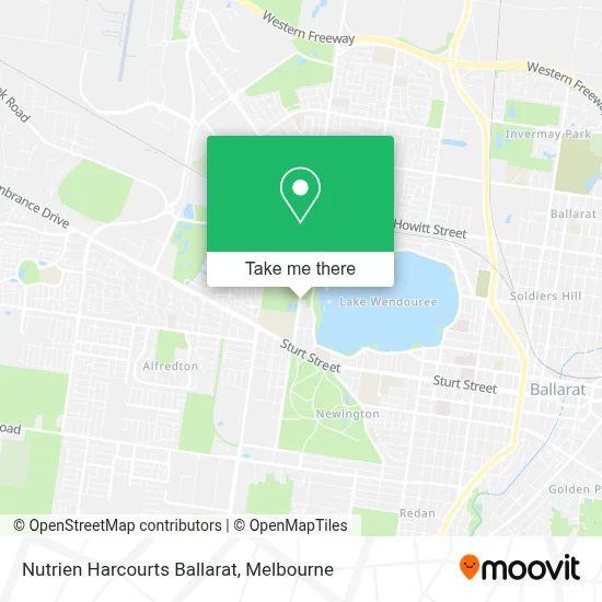 How to Get to Nutrien Harcourts Ballarat in Lake Wendouree by Bus or Train?