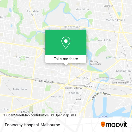 How to Get to Footscray Hospital by Bus, Train or Tram?