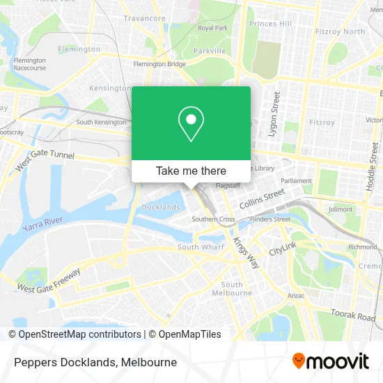 How to Get to Peppers Docklands by Bus, Tram or Train?