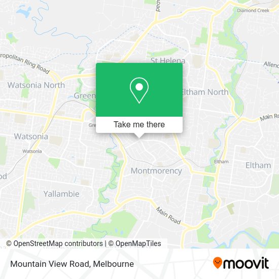 How to get to Mountain View Road in Briar Hill by bus, train or tram?