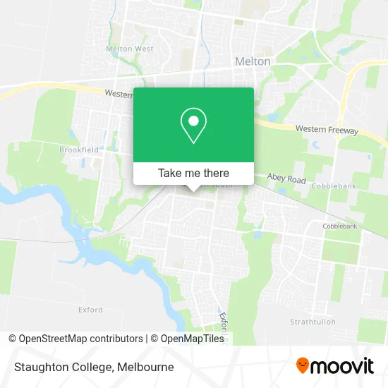 How to Get to Staughton College in Melton South by Bus or Train?