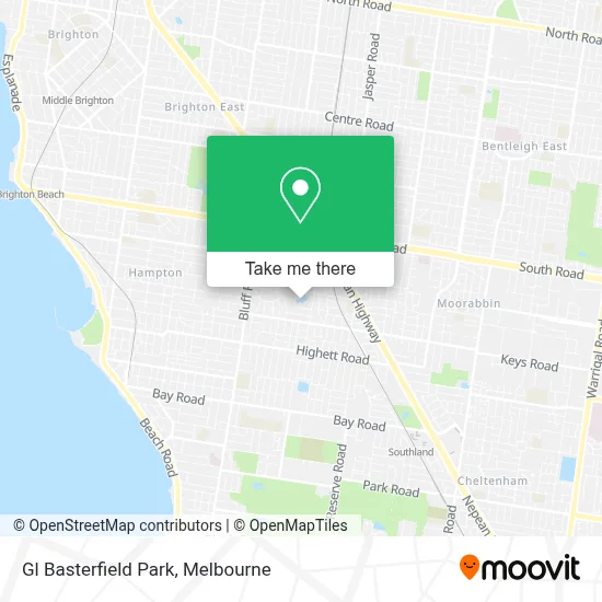 How to Get to Gl Basterfield Park in Hampton East by Bus, Train or Tram?