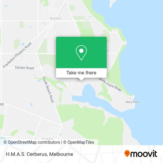 How to Get to H.M.A.S. Cerberus in Hmas Cerberus by Bus or Train?