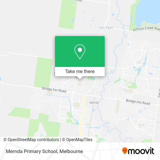 How to get to Mernda Primary School by bus or train?
